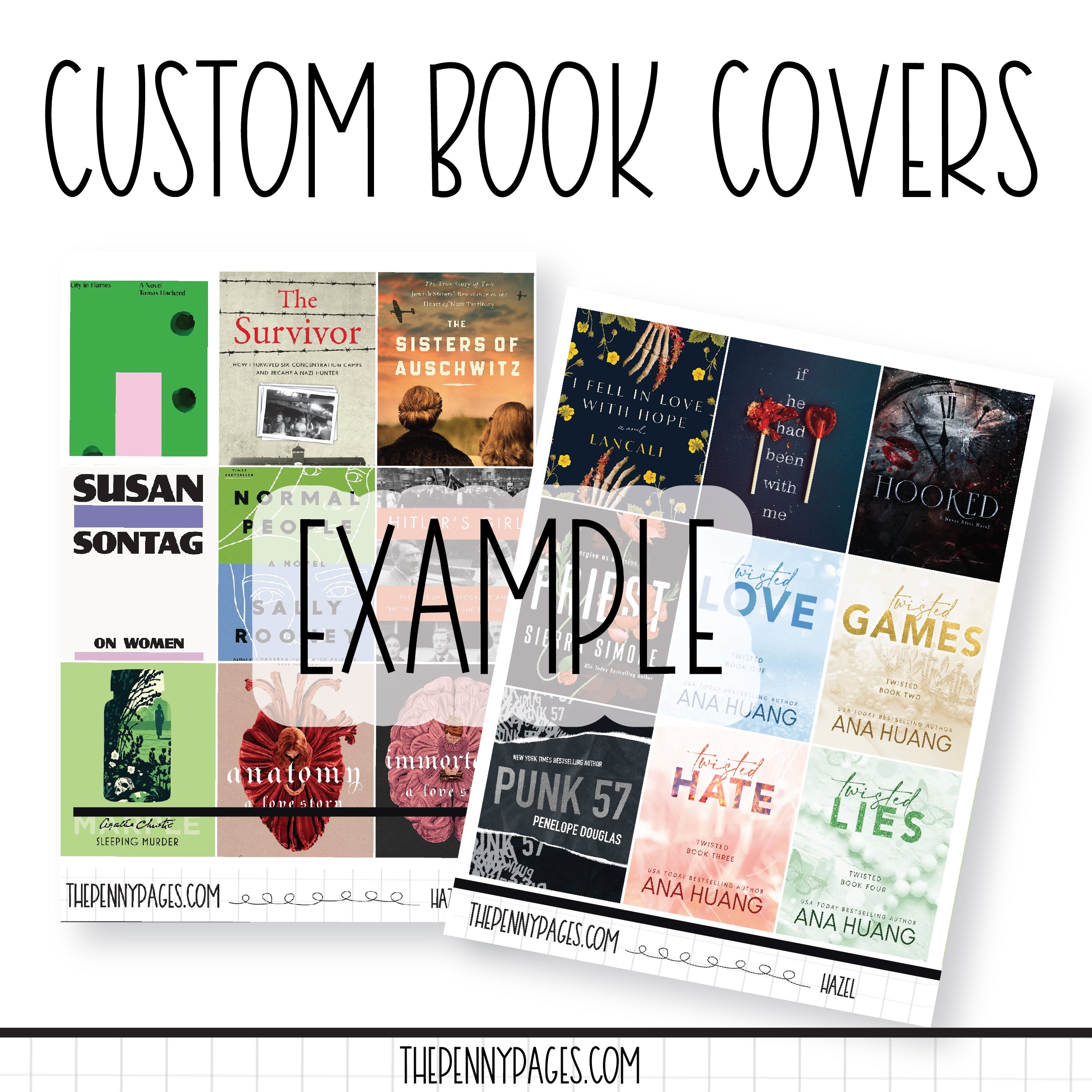 Large Custom Book Covers – The Penny Pages