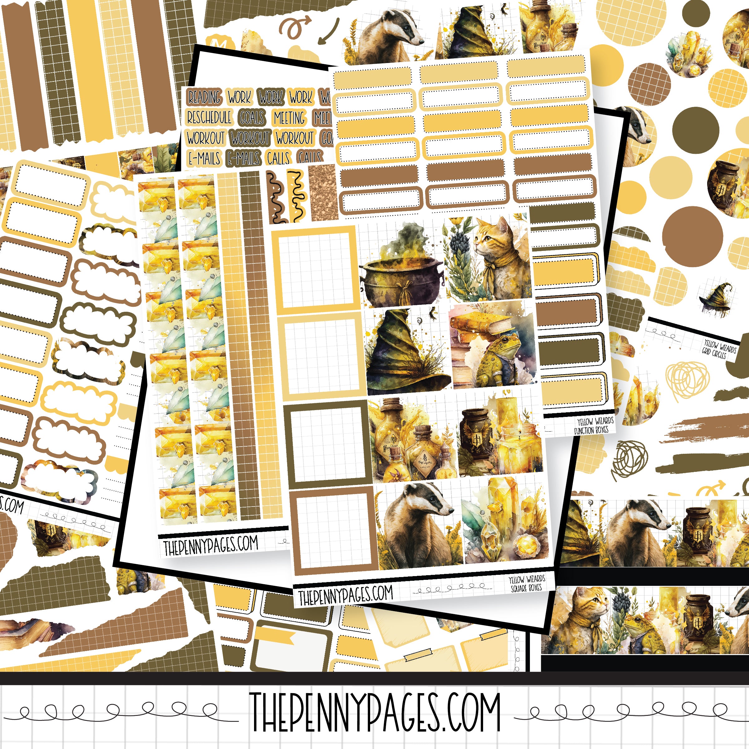 Yellow Wizard - Mini Kit & Add ons – The Penny Pages
