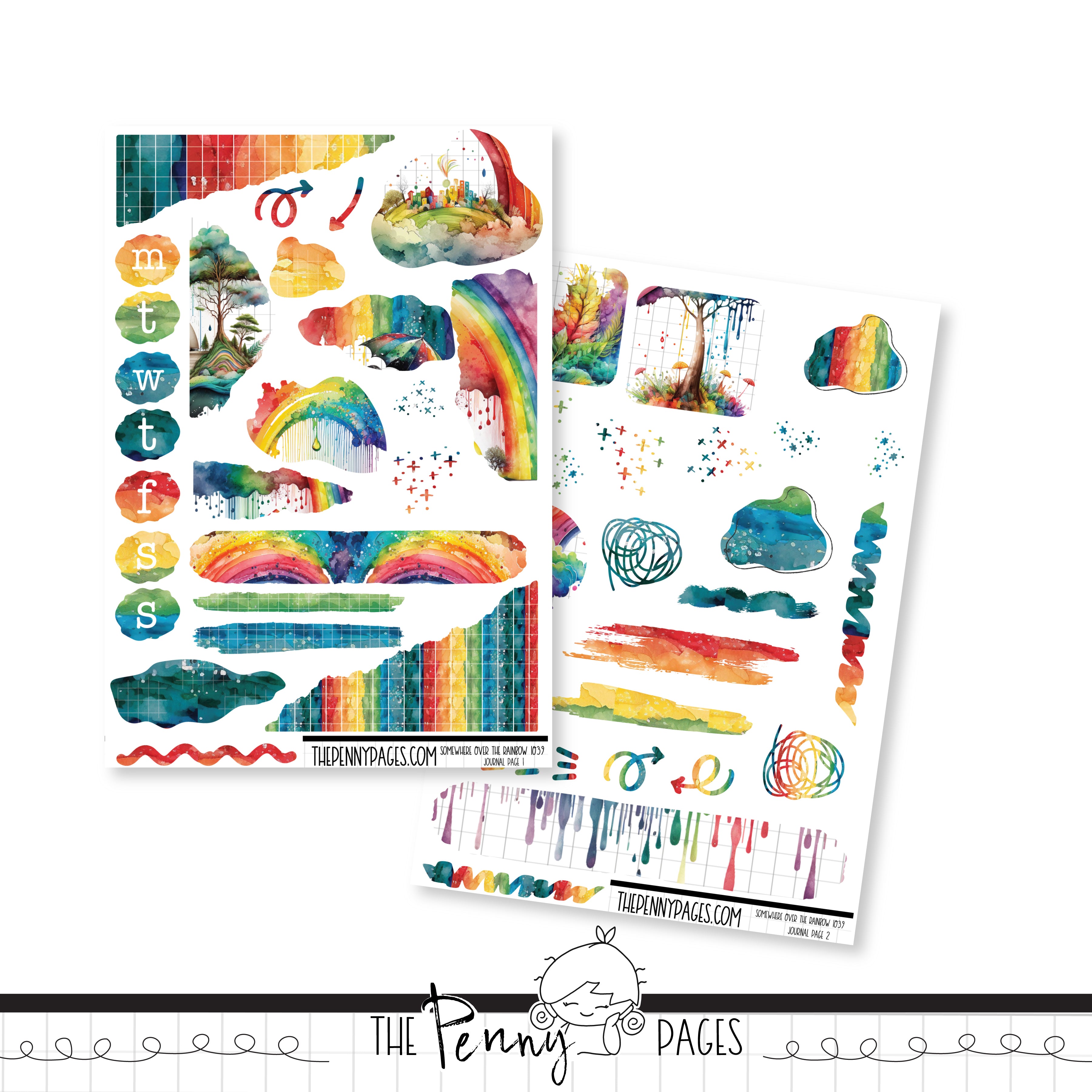 #1040 Somewhere over the rainbow - Journaling Kit – The Penny Pages